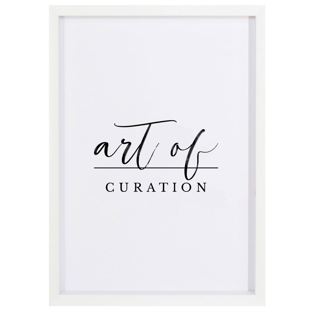 Nordic Box Art Frame - White – Art of Curation