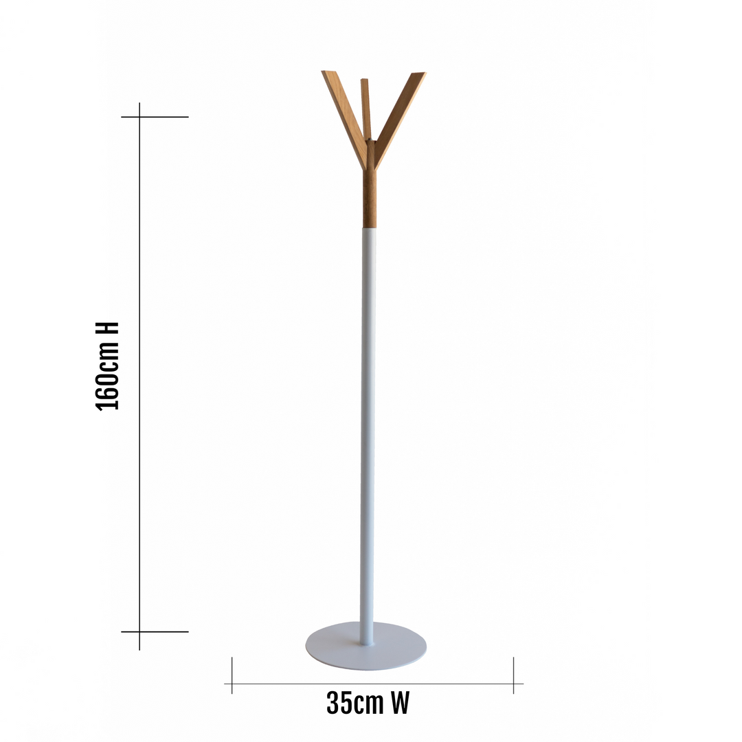 Oak & Steel Coat Stand – Art of Curation