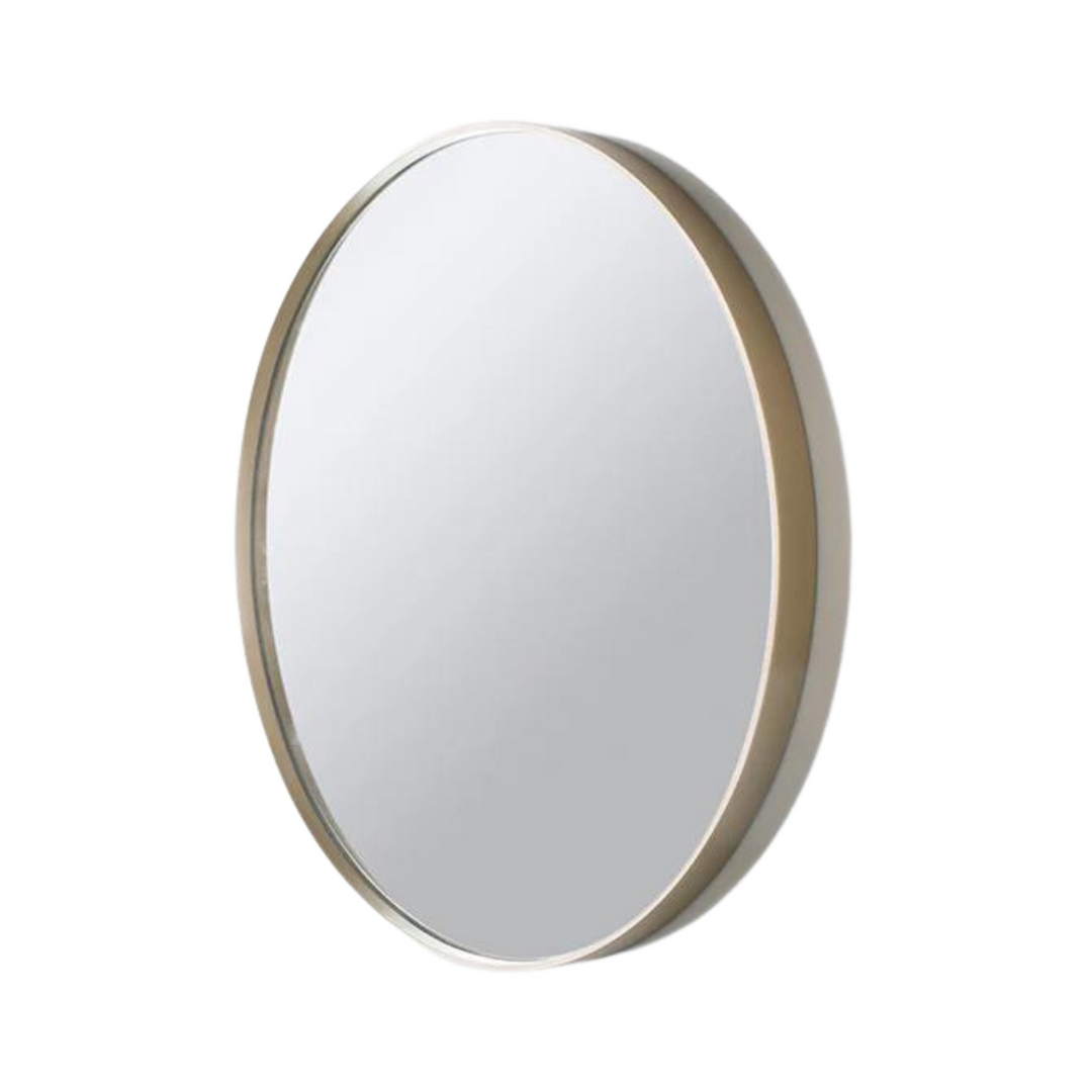 Wooden Gold Deep Frame Round Mirror – Art of Curation