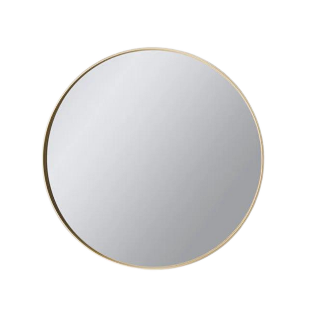 Wooden Gold Deep Frame Round Mirror – Art of Curation