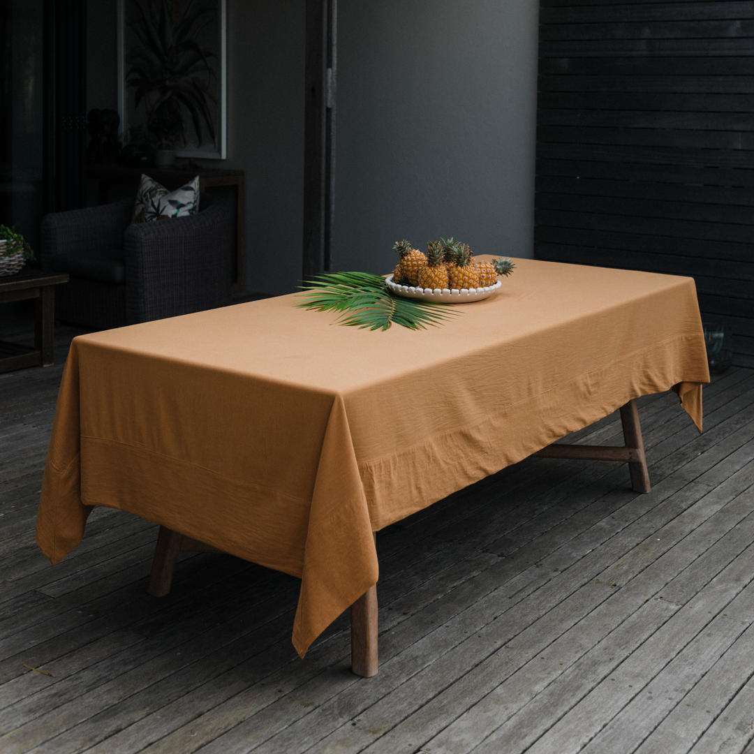 Stonewashed Cotton Mimosa Tablecloth – Art of Curation