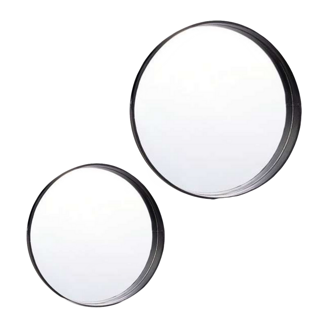 Steel Frame Deep Set Mirror Black – Art of Curation
